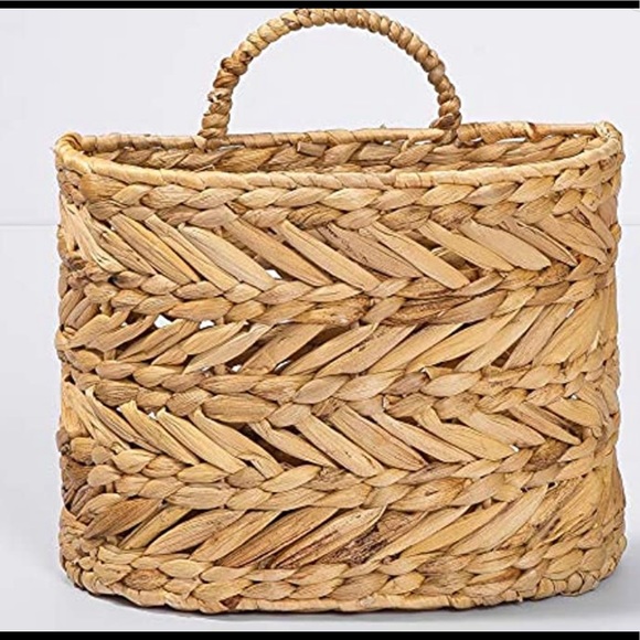 Artera | Storage & Organization | Nwt Hyacinth Woven Modern Farmhouse Boho Hanging Basket For ...